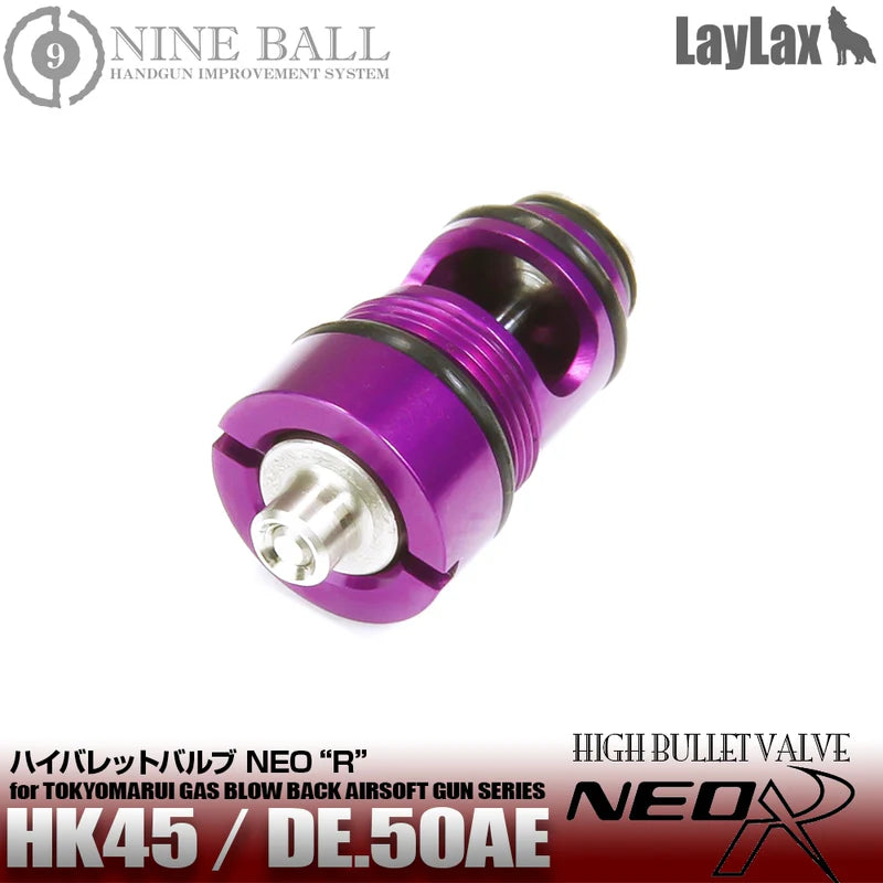 Nine Ball High Bullet Valve NEO R for Marui HK45 / DE .50AE – Tokyo ...