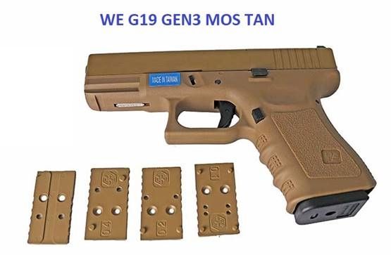 WE G19 Gen.3 Modular Optic System (TAN) – Tokyo Model Company (AirSoft)
