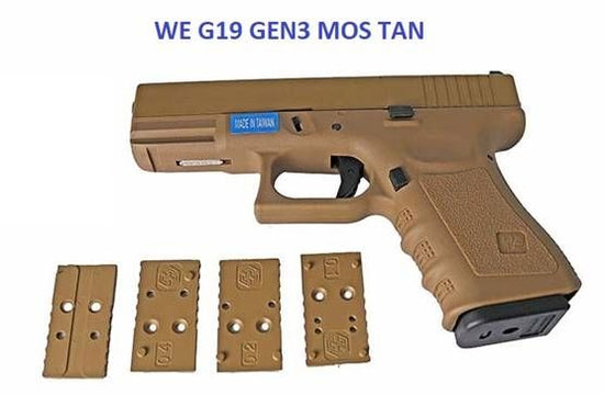 WE G19 Gen.3 Modular Optic System (TAN) – Tokyo Model Company (AirSoft)